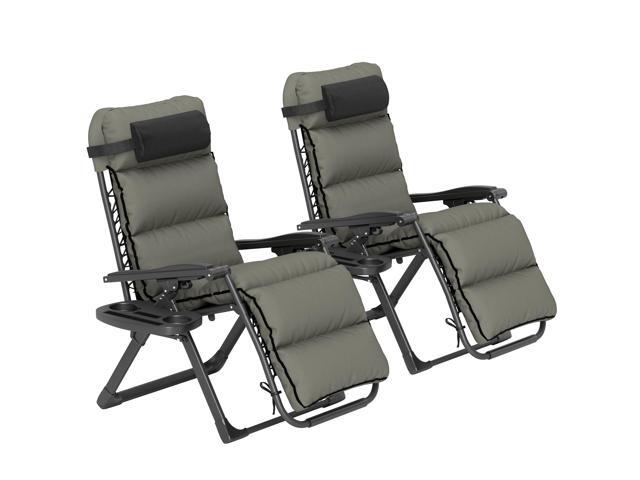 Click here for Aosom Zero Gravity Lounge Chair Set  2 Pieces Recl... prices