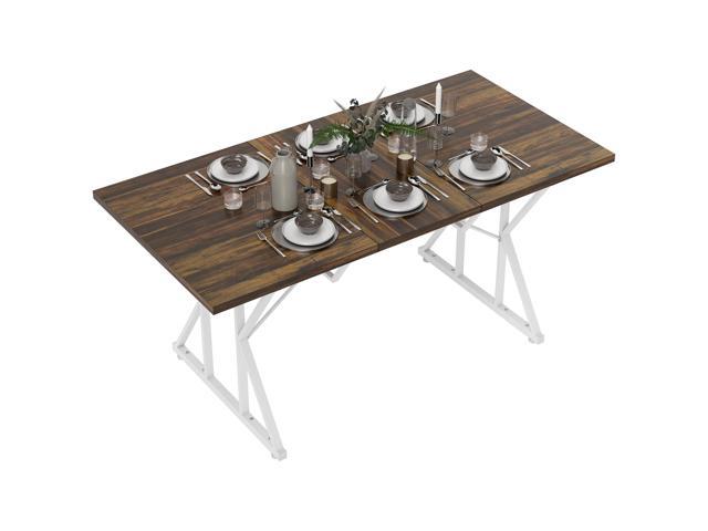 Click here for Aosom 47-63 Extendable Dining Table for 4-6  Farmh... prices