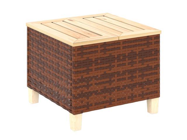 Click here for Aosom Outdoor Side Table with PE Rattan  Patio End... prices