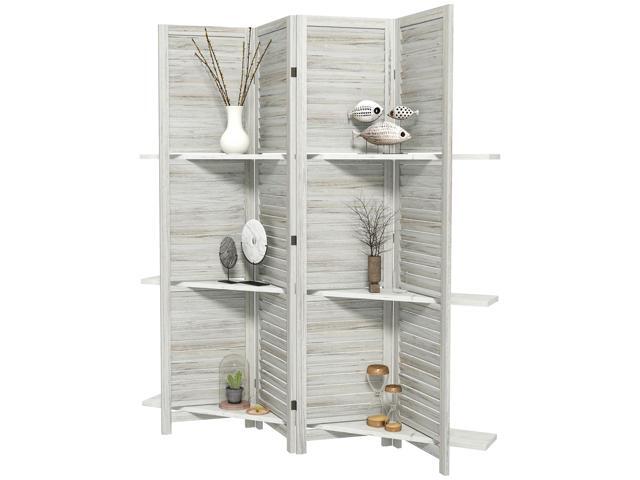 Click here for Aosom 4 Panel 67 Tall Wood Privacy Screen Room Div... prices