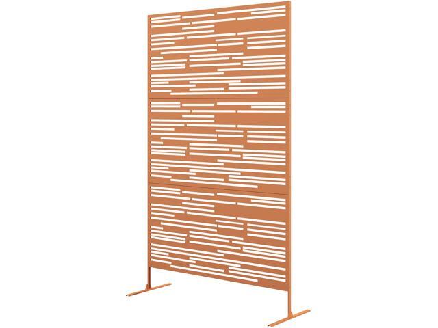 Click here for Aosom 78 H x 48 W Metal Outdoor Privacy Screen  Fr... prices