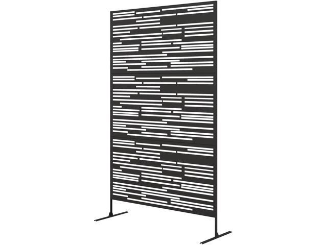 Click here for Aosom 78 H x 48 W Metal Outdoor Privacy Screen  Fr... prices