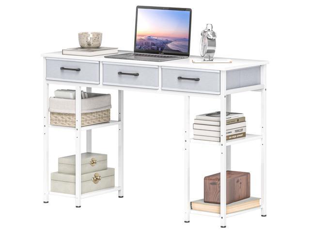 Click here for Aosom 47 Small Computer Desk  Writing Desk with Fa... prices