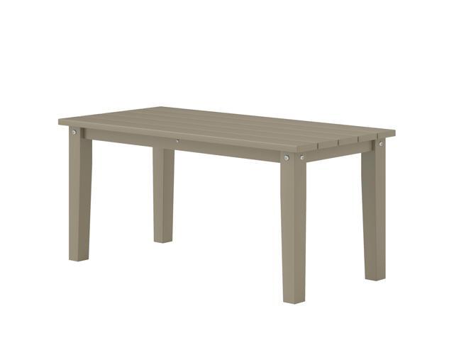 Click here for Aosom Rectangle Outdoor Coffee Table  HDPE All-Wea... prices