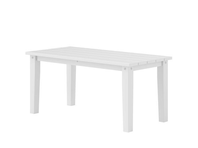 Click here for Aosom Rectangle Outdoor Coffee Table  HDPE All-Wea... prices