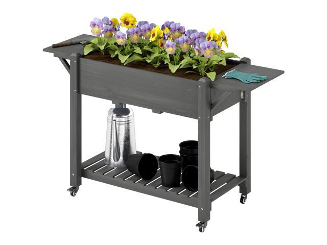 Click here for Aosom Wood Raised Planter Box  Elevated Garden Bed... prices