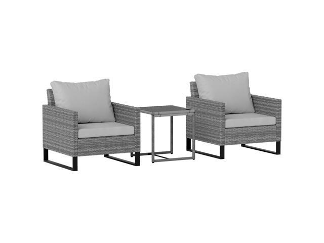 Click here for Aosom 3PCS Patio Set  Wicker Bistro Set with Cushi... prices