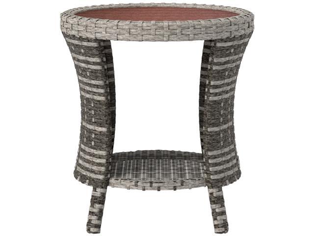 Click here for Aosom 18 Wicker Outdoor Coffee Table  PE Rattan Pa... prices