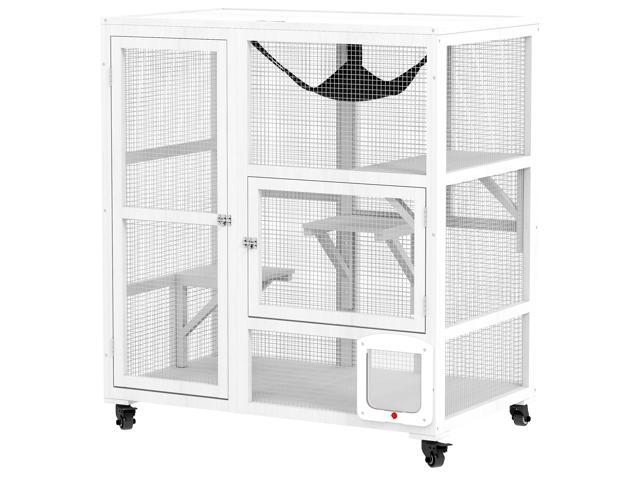 Click here for Aosom Cat House  Indoor Cat Enclosure on Wheels wi... prices
