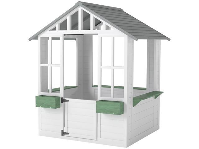 Click here for Aosom Kids Wooden Playhouse  Outdoor Garden Games... prices