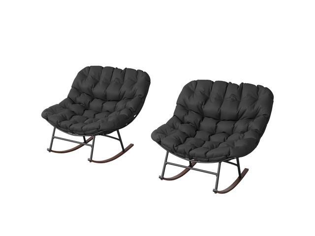 Click here for Aosom Outdoor Rocking Chair Patio Set of 2  Oversi... prices
