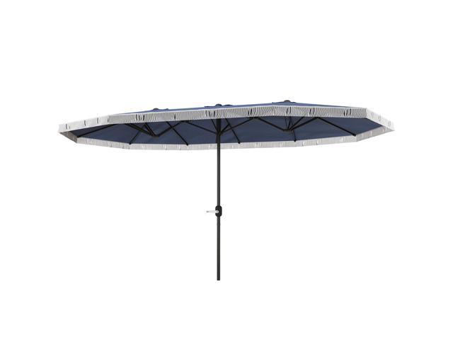 Click here for Aosom 15ft Rectangle Patio Umbrella UPF30+ Extra L... prices