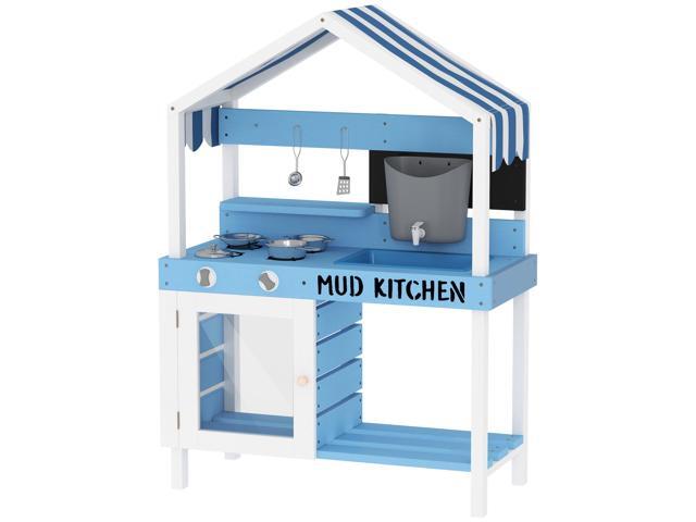 Click here for AosomQaba Wooden Mud Kitchen for Kids Outdoor with... prices