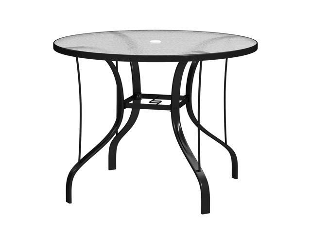 Click here for Aosom 38 Round Patio Table with Umbrella Hole  Tem... prices