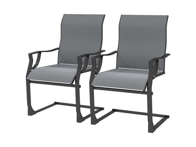 Click here for Aosom C Spring Patio Dining Chairs Set of 2 with H... prices