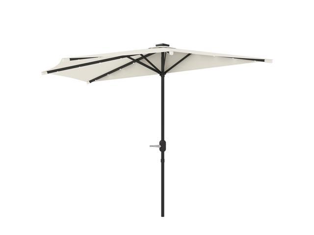 Click here for Aosom Half Outdoor Patio Umbrella  UPF 30+ Small V... prices