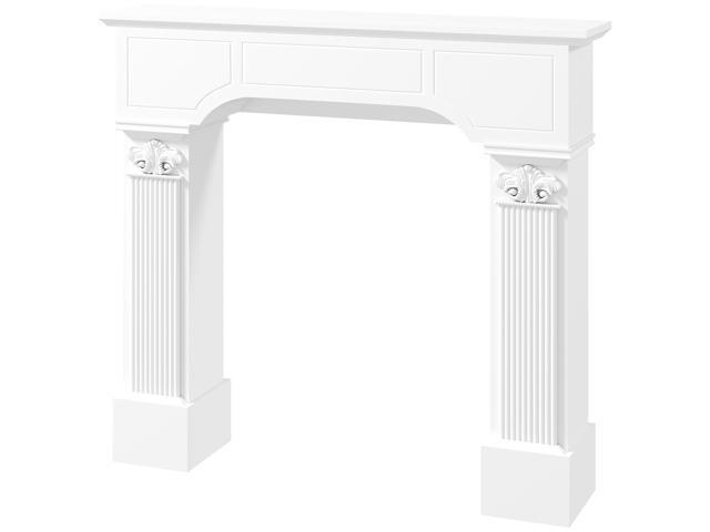 Click here for Aosom Baroque Fireplace Mantle  Freestanding Firep... prices