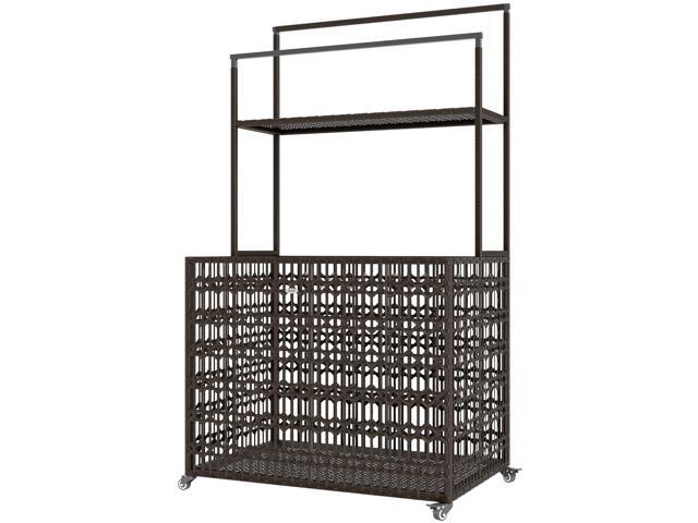 Click here for Aosom Wicker Pool Float Storage Organizer  PE Ratt... prices