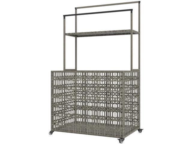 Click here for Aosom Wicker Pool Float Storage Organizer  PE Ratt... prices