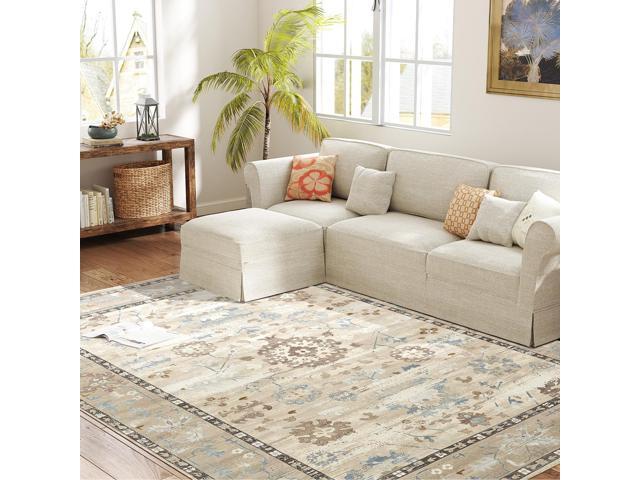 Click here for Aosom 9x12 Area Rug  Indoor Boho Machine Washable... prices