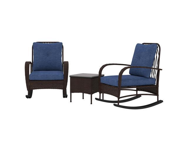 Click here for Aosom 3 Piece Wicker Patio Furniture Set  Outdoor... prices