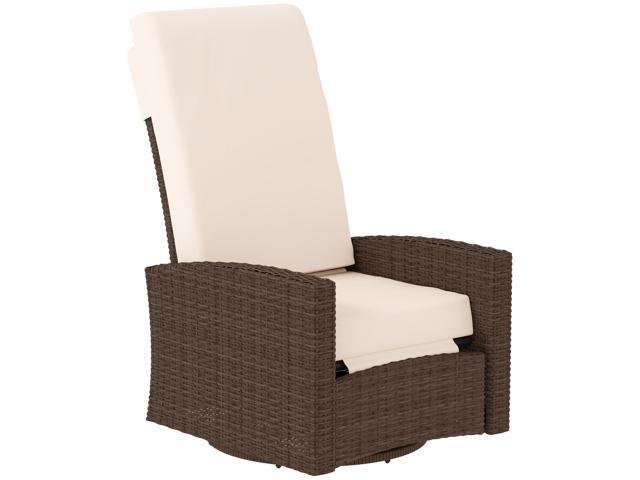 Click here for Aosom Outdoor Wicker Swivel Recliner Chair  Liftin... prices