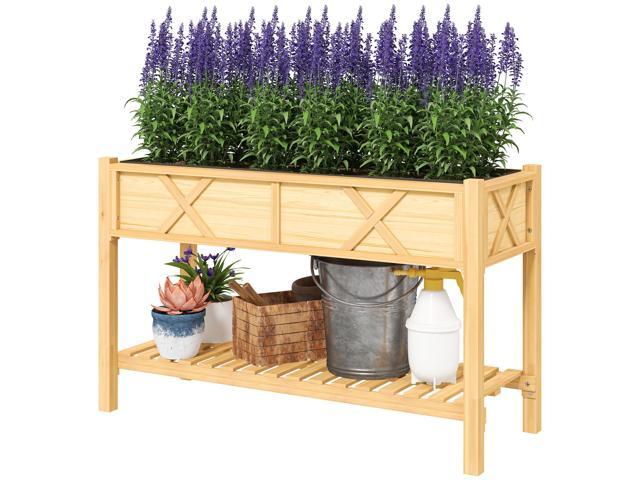 Click here for Aosom Raised Garden Bed  47 x 22 x 31.5 in. Elevat... prices