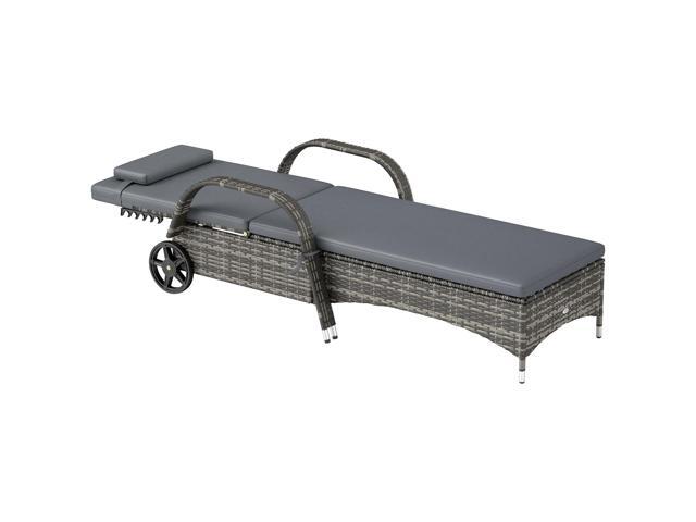 Click here for Aosom Outdoor Chaise Lounge  5-Level Adjustable Ba... prices
