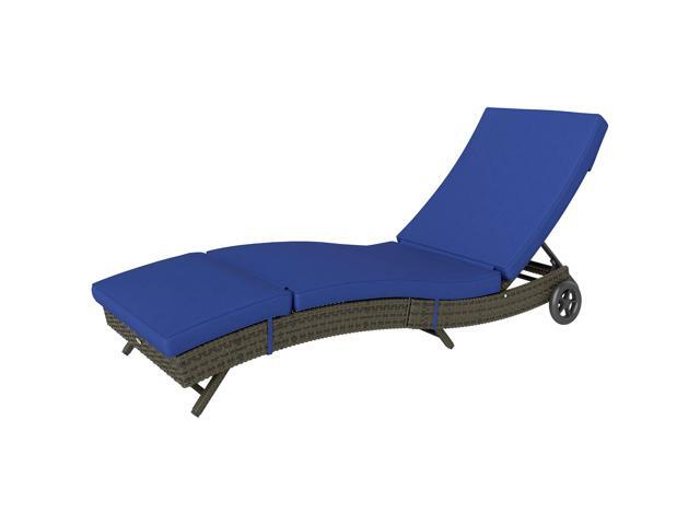Click here for Aosom Patio Wicker Chaise Lounge Chair  Outdoor PE... prices