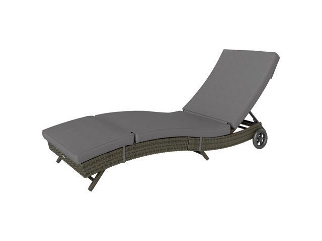 Click here for Aosom Patio Wicker Chaise Lounge Chair  Outdoor PE... prices