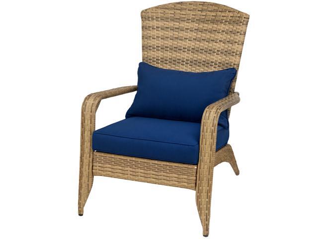 Click here for Aosom Patio Adirondack Chair with Rattan Wicker  S... prices