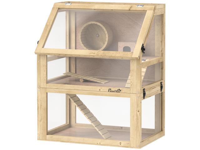 Click here for Aosom 3 Tier Wooden Hamster Cage w/ Detachable Bot... prices