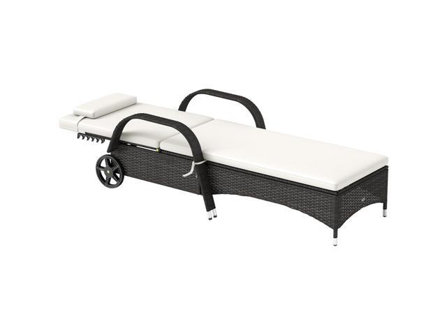 Click here for Aosom Outdoor Chaise Lounge  5-Level Adjustable Ba... prices