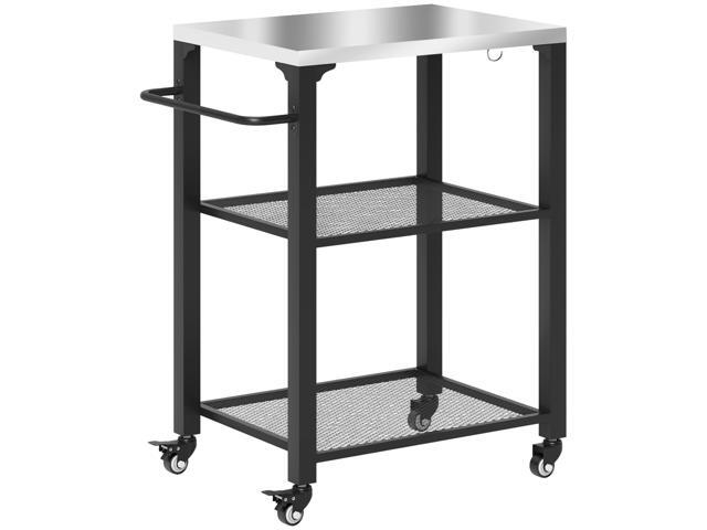 Click here for Aosom 3-Shelf Outdoor Grill Cart with Stainless St... prices