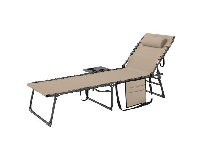 Click here for Aosom Folding Outdoor Chaise Lounge Chair Tanning... prices