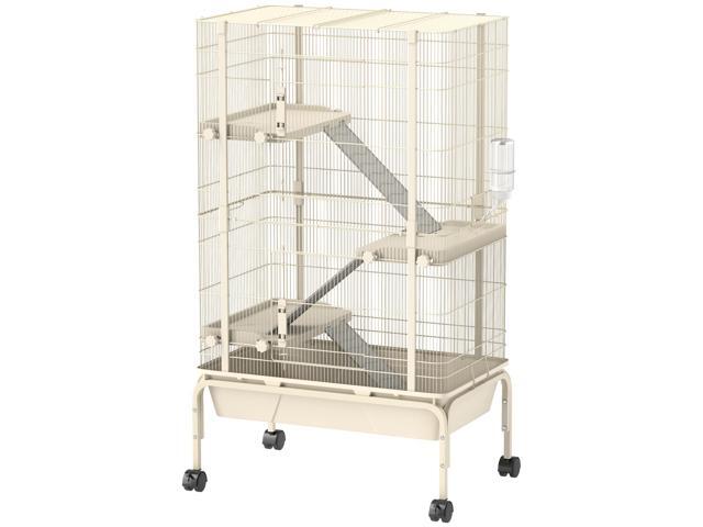 Click here for Aosom 47 Small Animal Cage  4 Levels Large Rolling... prices
