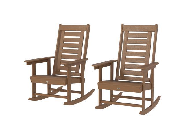 Click here for Aosom 2 Pieces Outdoor Rocking Chairs  HDPE Patio... prices
