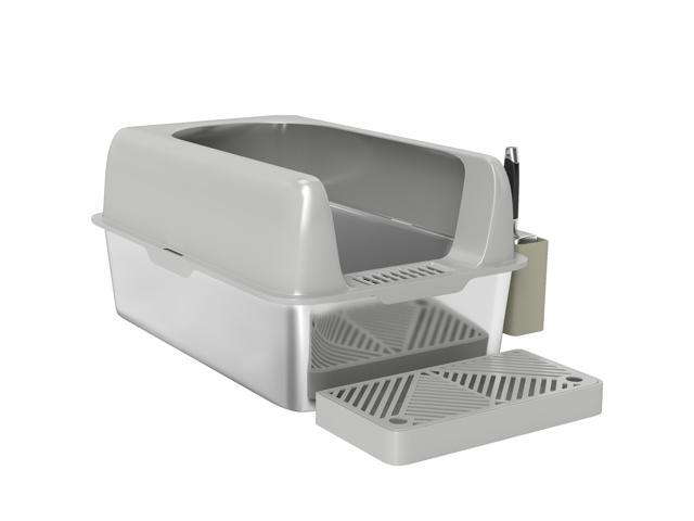 Click here for Aosom High Sided Stainless Steel Litter Box with M... prices