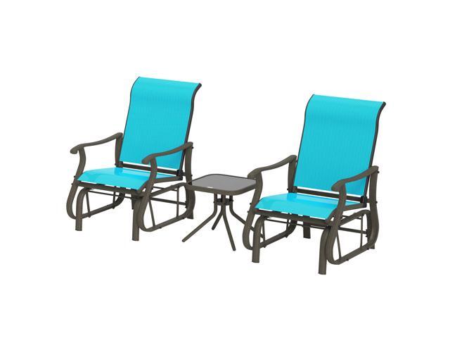 Click here for Aosom 3-Piece Outdoor Gliders Set Bistro Set with... prices