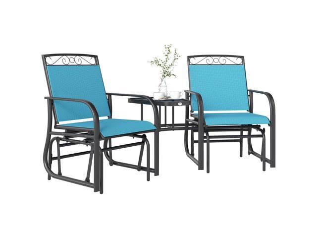 Click here for Aosom Outdoor Glider Chairs with Coffee Table  Pat... prices