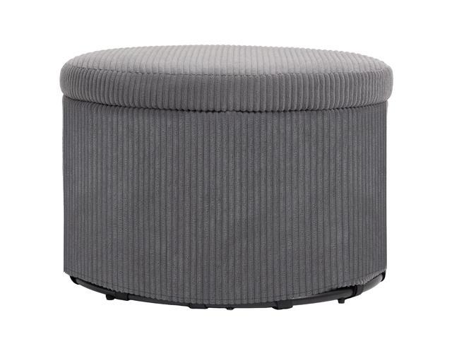 Click here for Aosom 24 Inches Round Storage Ottoman Stool with L... prices