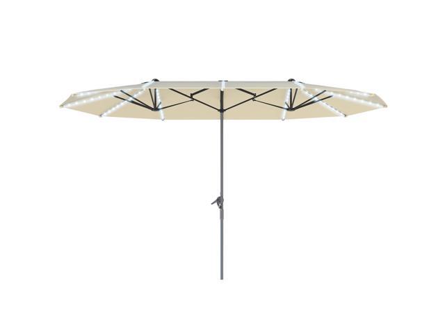 Click here for Aosom 15ft Double-Sided Outdoor Umbrella with Sola... prices