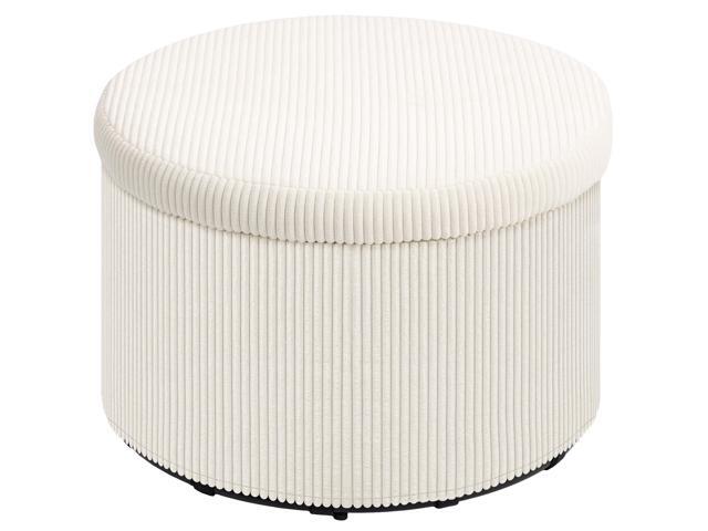 Click here for Aosom 24 Inches Round Storage Ottoman Stool with L... prices