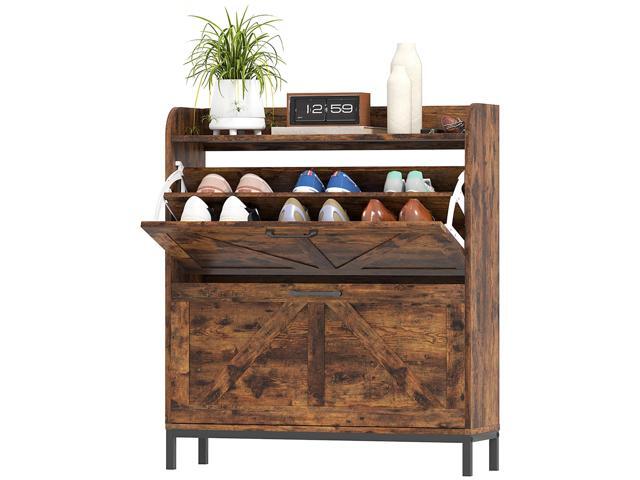 Click here for Aosom Shoe Cabinet Organizer with 2 Flip Drawers... prices