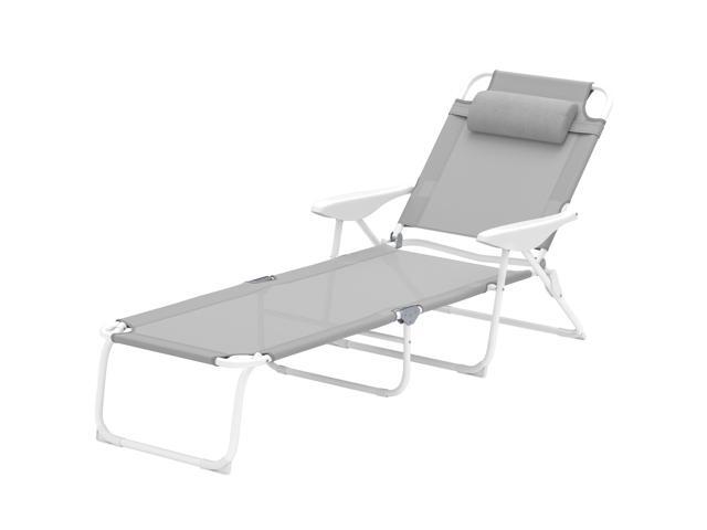 Click here for Aosom Folding Chaise Lounge  Outdoor Sun Tanning C... prices