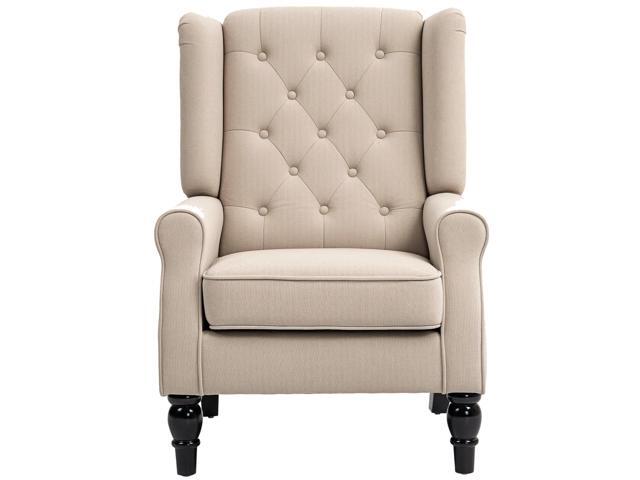 Click here for Aosom Wingback Accent Chair for Living Room  Butto... prices