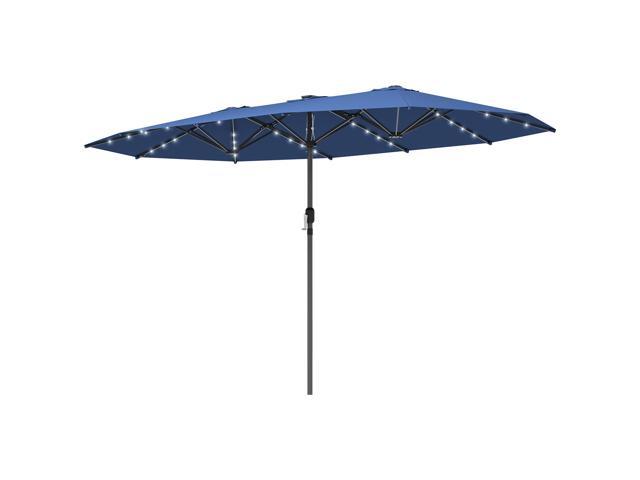 Click here for Aosom Garden Parasol  Double-Sided Sun Umbrella wi... prices