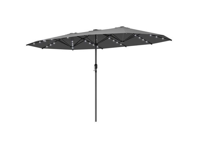 Click here for Aosom Garden Parasol  Double-Sided Sun Umbrella wi... prices