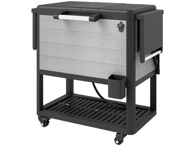 Click here for Aosom 104 Quart Large Capacity Outdoor Cooler Cart... prices