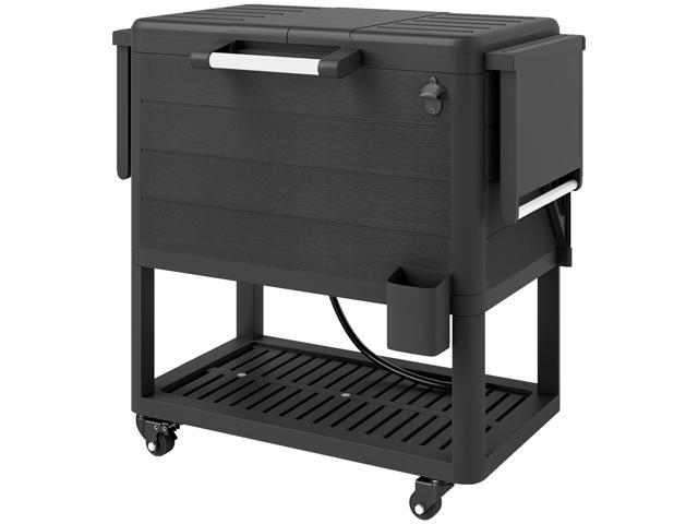 Click here for Aosom 104 Quart Large Capacity Outdoor Cooler Cart... prices